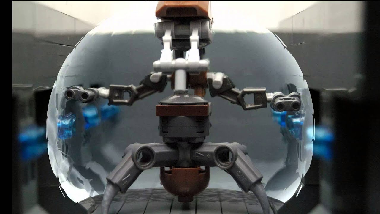 LEGO Droideka shield activation - YouTube