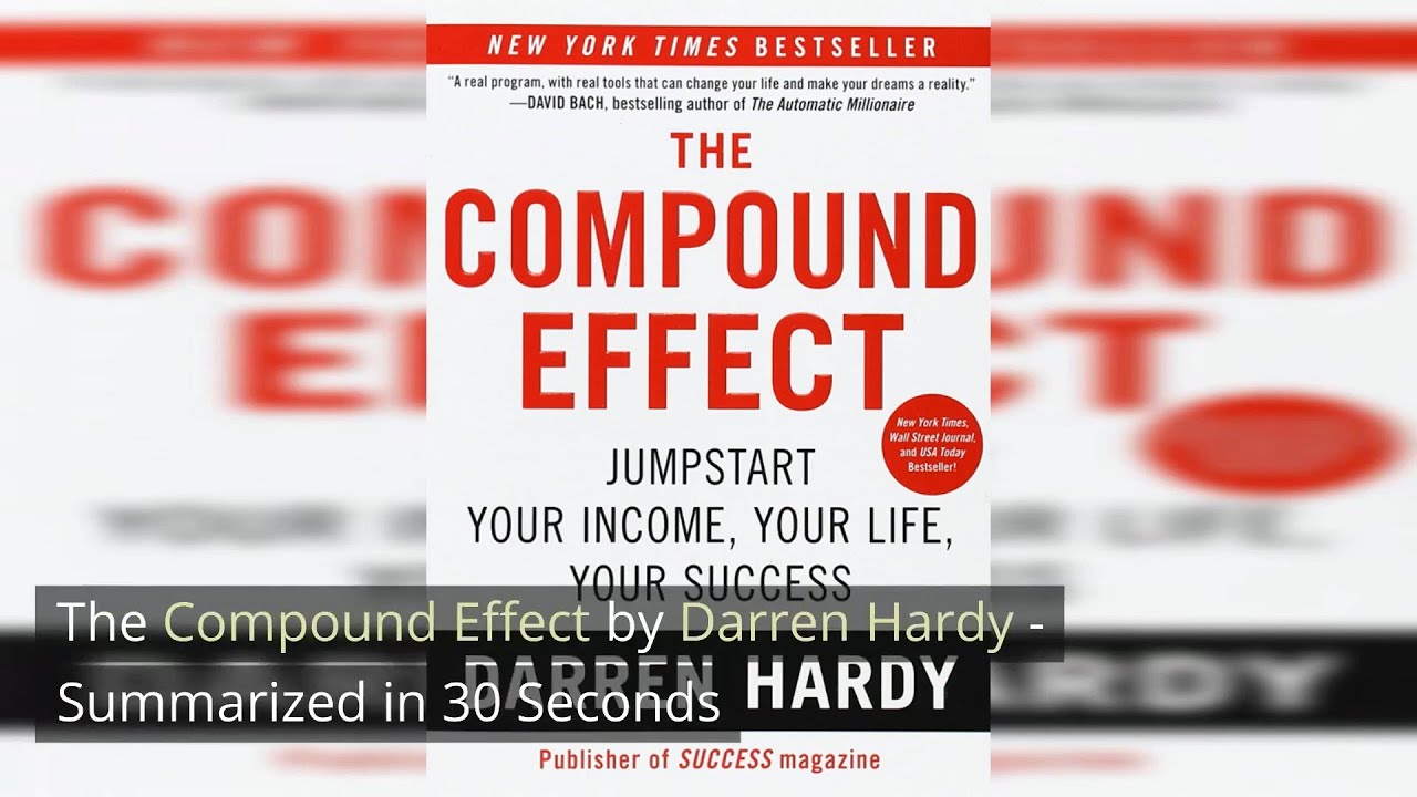 The Compound Effect by Darren Hardy - Summarized in 30 Seconds - YouTube
