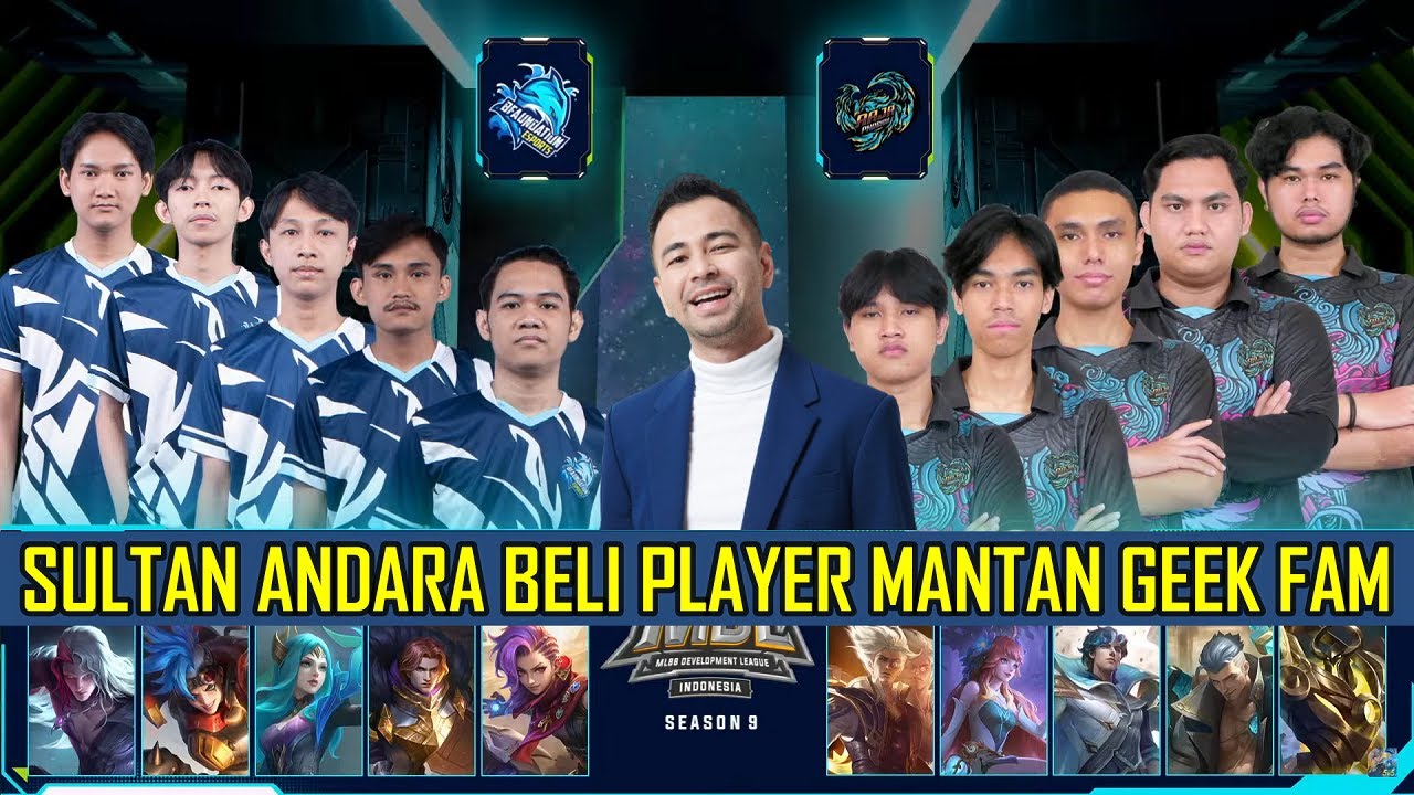 DEBUT MANTAN GEEK FAM DI TEAM SULTAN ANDARA !! RAJA ESPORTS VS BFAUNDATION ESPORTS GAME 1 - YouTube