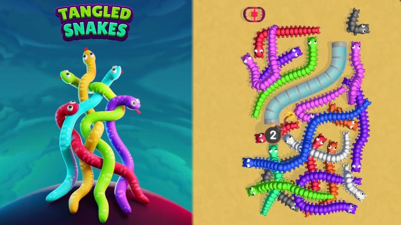 Tangled Snakes Adventure Level || iOS/Android - YouTube