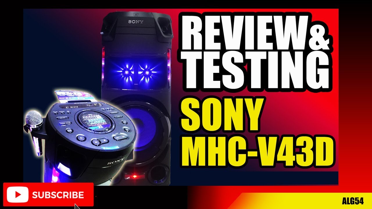 Sony MHC-V43D one box HIFI System,function and features testing. - YouTube
