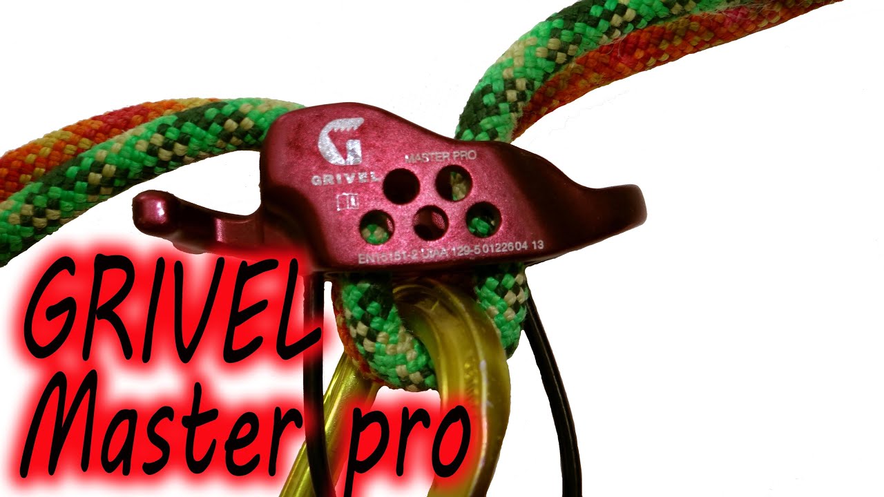 Master pro asegurador Grivel y paso de nudo en descenso - YouTube
