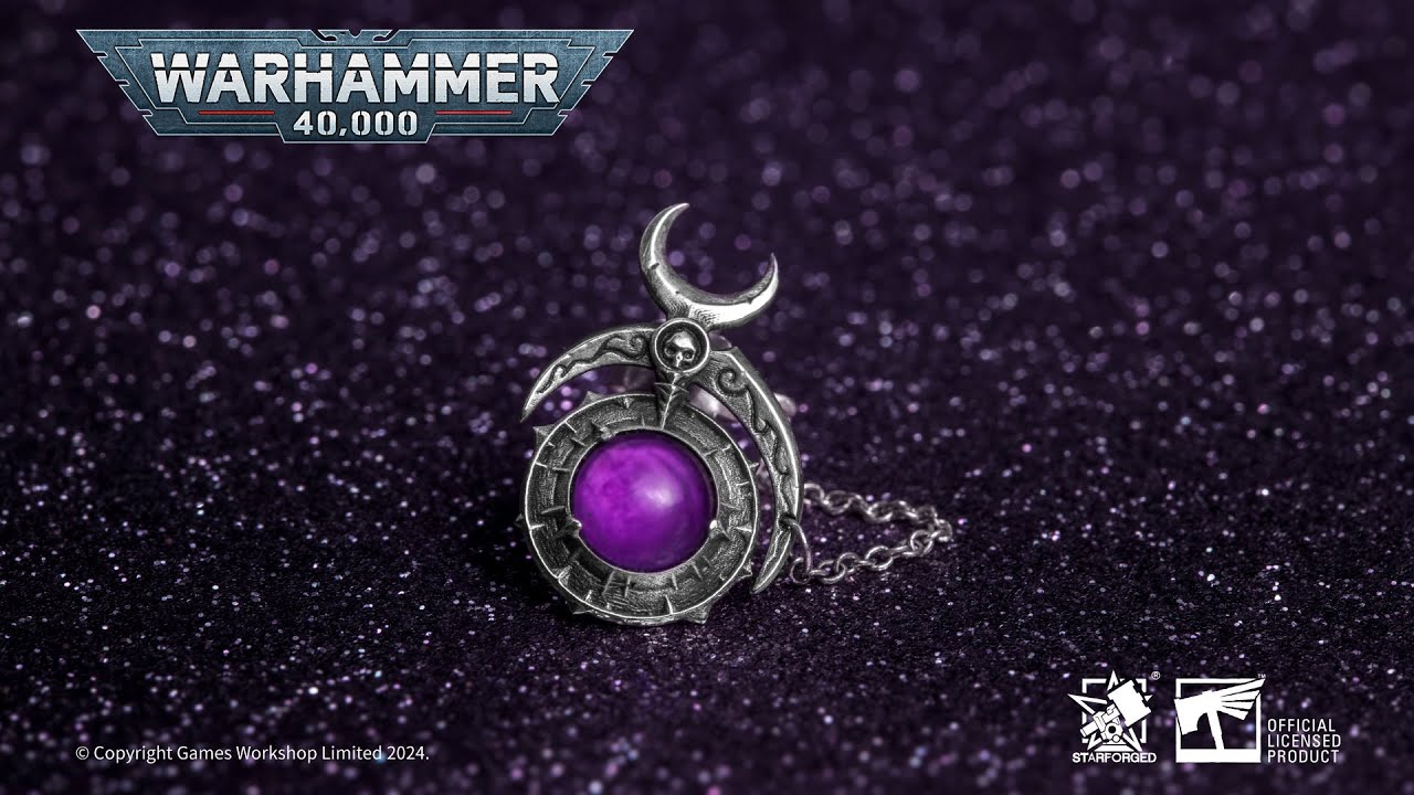 Starforged Warhammer 40K FANE OF SLAANESH EARRING New Product - YouTube