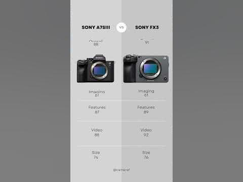 Sony A7SIII vs Sony FX3 Comparison! #camera #video #sony #comparison #fullframe - YouTube
