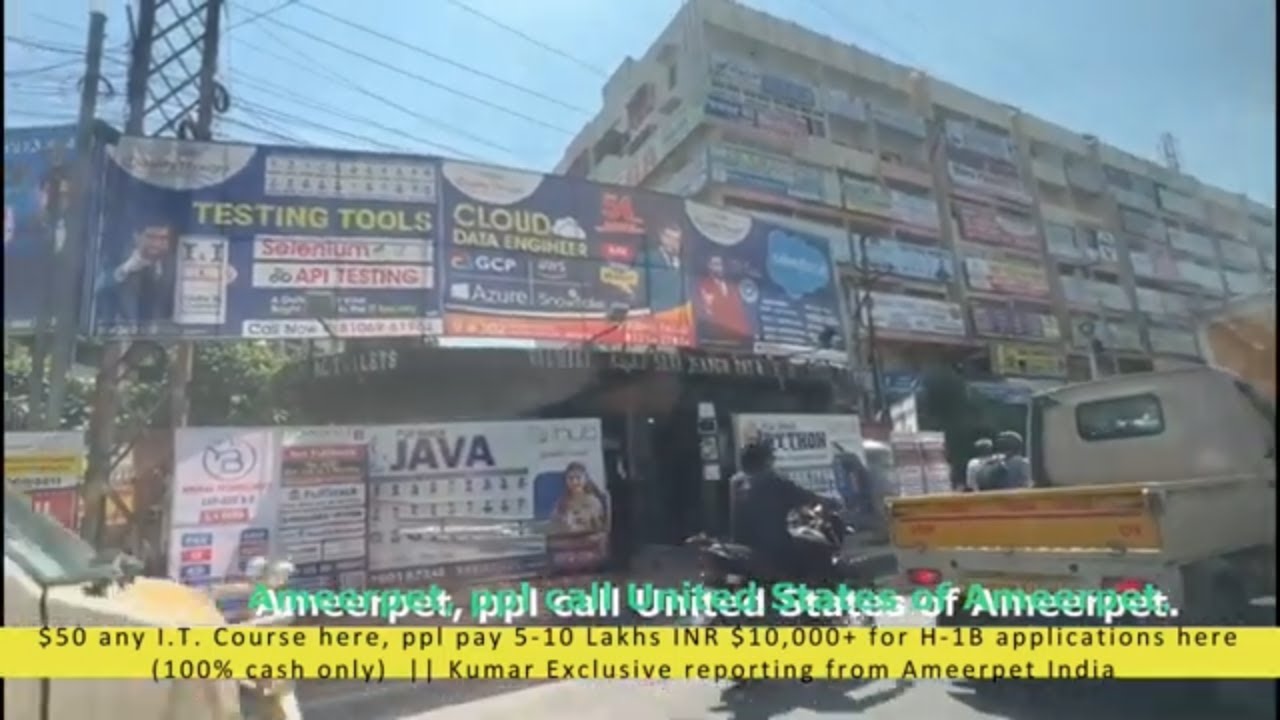 Ameerpet, ppl calls United States of Ameerpet $50 any IT Course ...