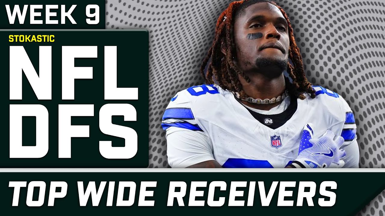 Top Wide Receivers for Week 9! | Draftkings NFL DFS Picks & Strategy ...