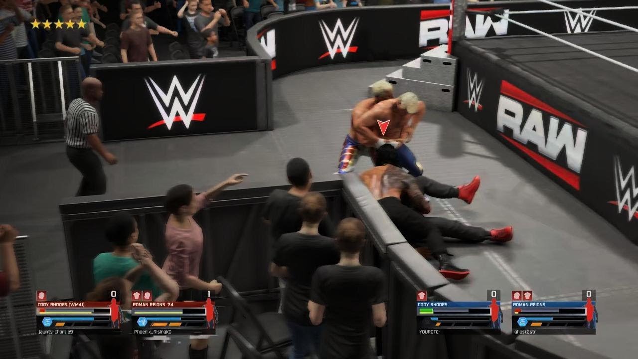 WWE 2K25 Online | 2v2 Gameplay | YourOTC | Ghost2str - YouTube