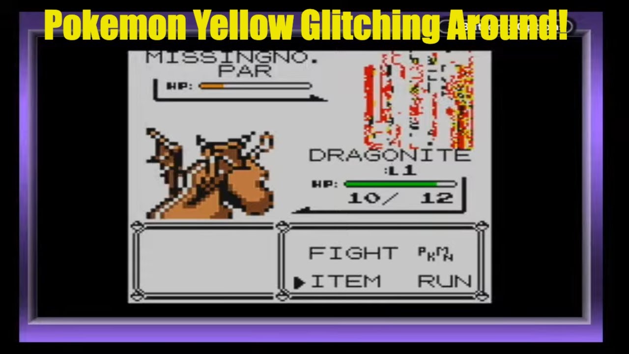 Pokemon Yellow Glitching Around Live! - YouTube