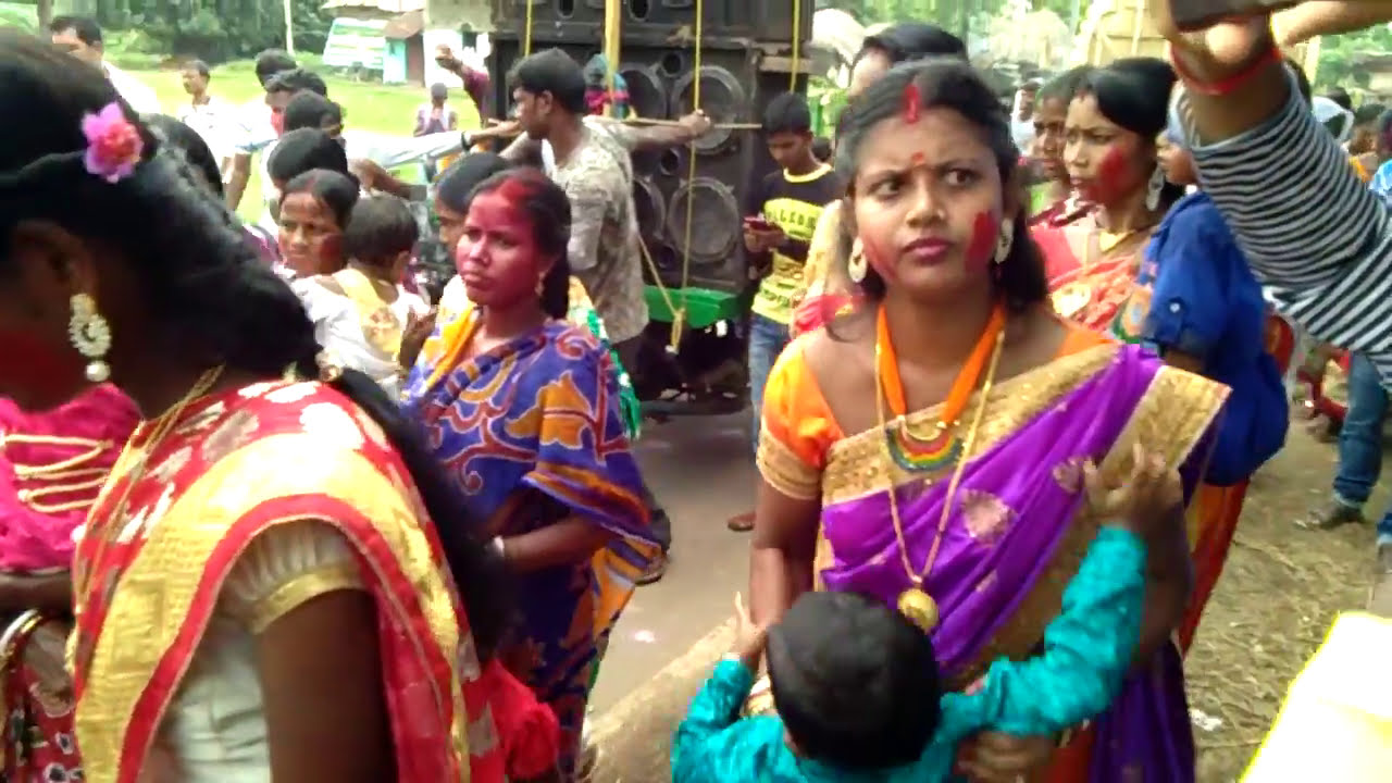 Girl and boy dancing durgapuja puja - YouTube