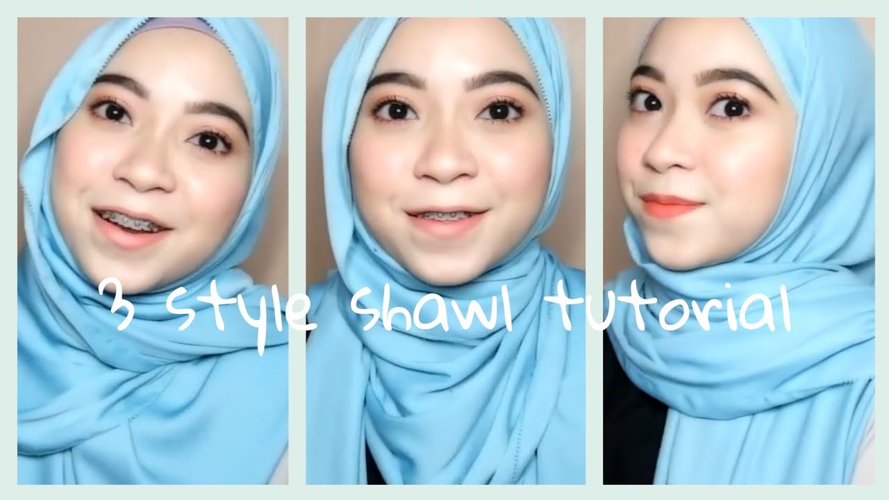 Simple Ways To Style SHAWL Tutorial | chest covered | @khadyjahfhatyah ...
