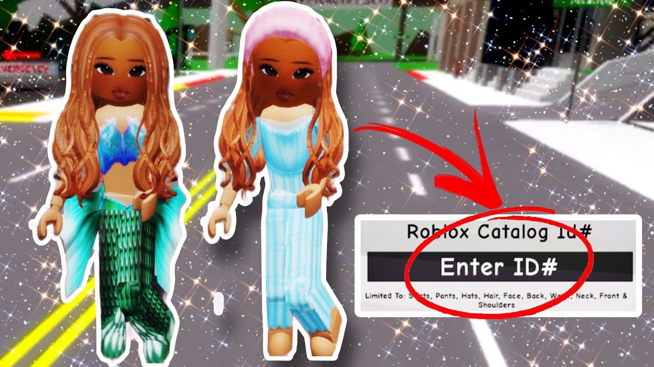 HOW TO BE THE LITTLE MERMAID/OUTFIT ID CODES BROOKHAVEN ROBLOX - YouTube