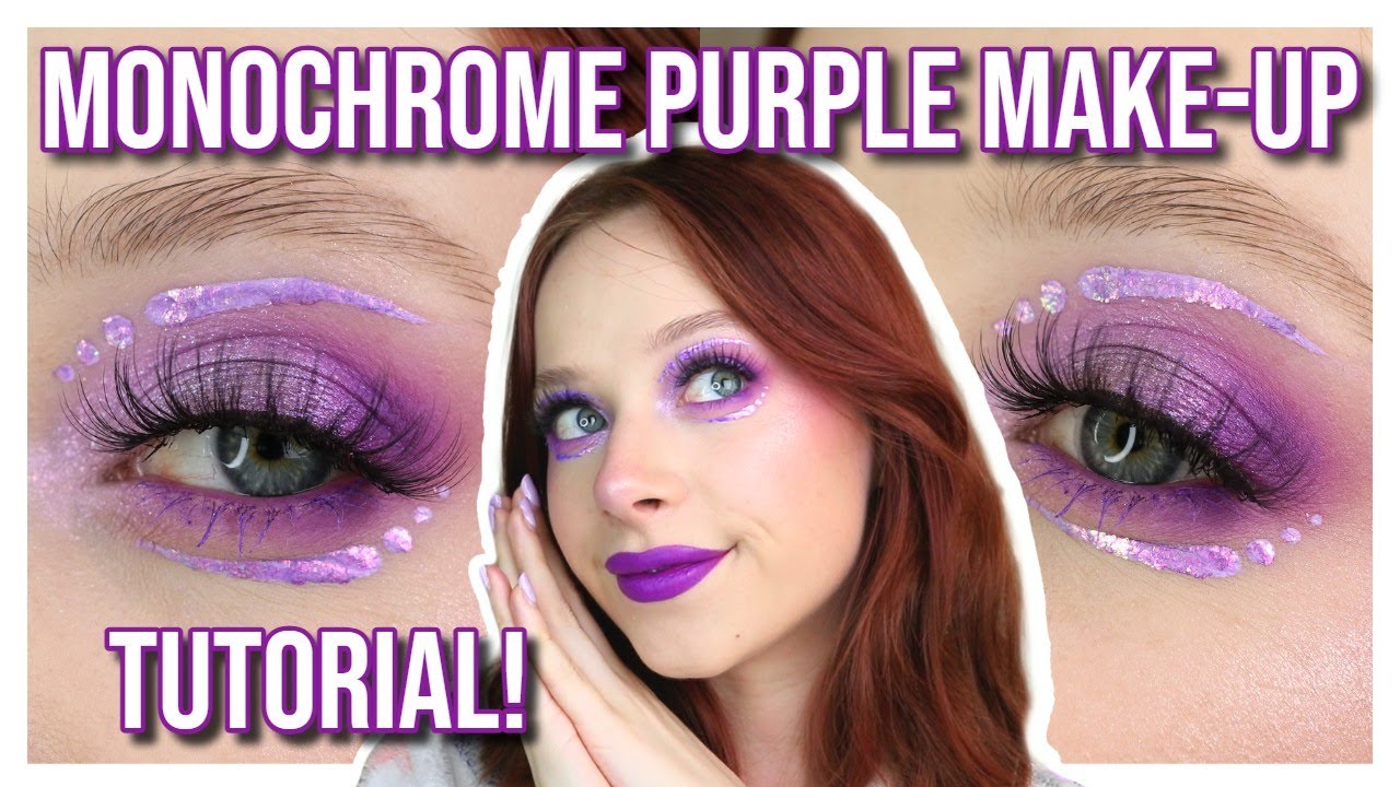 ALL PURPLE EVERYTHING! | Monochrome Purple Make-Up Tutorial - YouTube