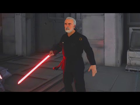 Count Dooku wears pajamas and fights Clones in Star Wars Battlefront II (4K HD)