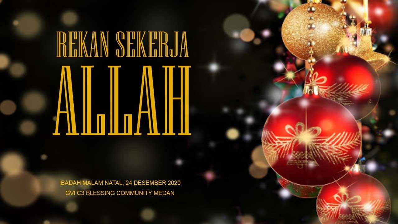 Ibadah Malam Natal - 24 Desember 2020 - YouTube