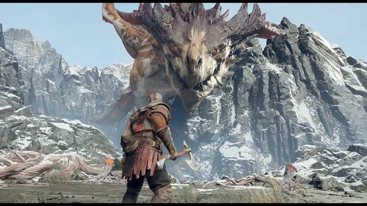 Intense Fight With Dragon | God Of War Gameplay #7 - YouTube