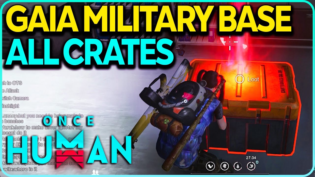 Gaia Military Base All Crates Locations Once Human - YouTube