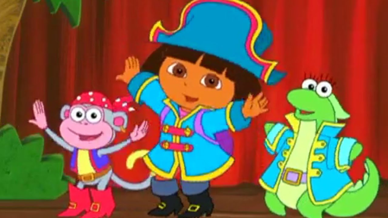 Dora and friends in pirate costume | Dora buji and friends drawing ...