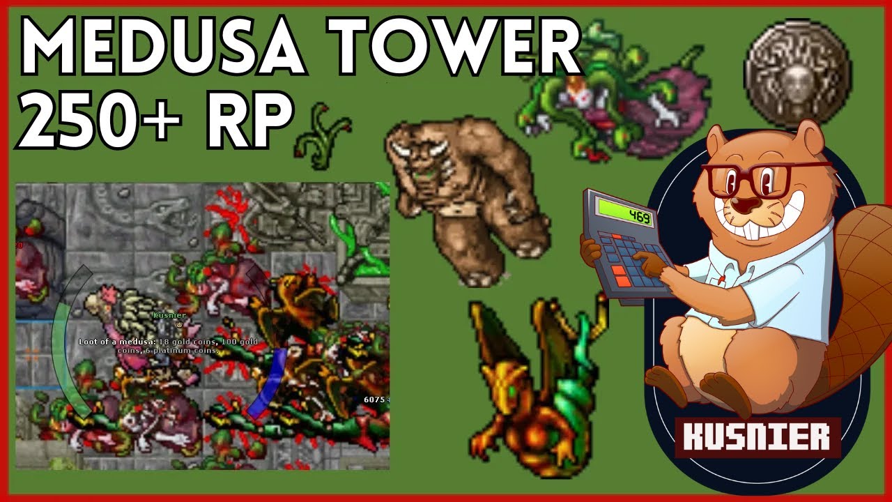 Medusa tower | 250+ Paladin | Tibia - YouTube