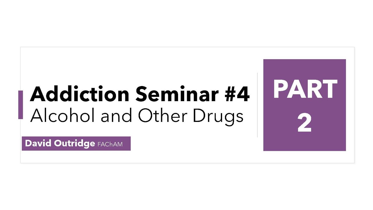Addiction Seminar #4 | Alcohol and Other Drugs | Part 2 - YouTube