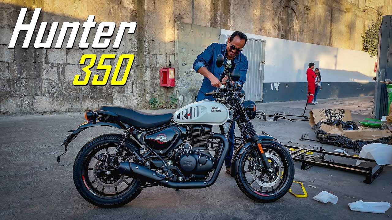 Unboxing Royal Enfield Hunter 350 🏍️🔥 - YouTube
