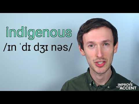 How to pronunciation " indigenous" - YouTube