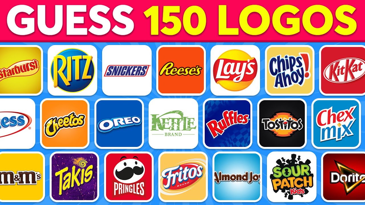 🧠 Guess The Snack & Junk Food Logo in 2 Seconds | 150 Famous Logos 🍔🍫 ...