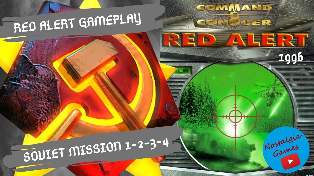 Command Conquer Red Alert Long Gameplay - Soviet Mission 1,2,3 and 4 ...