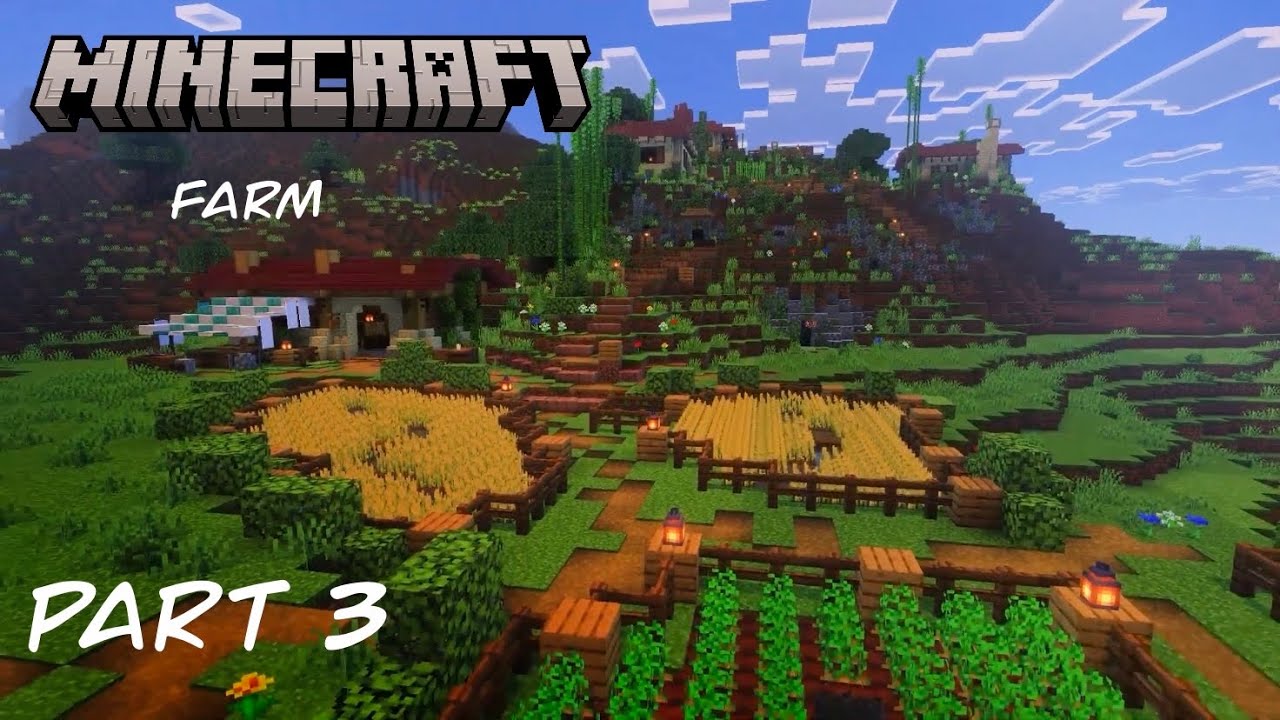 Minecraft Relaxing Builds (No Commentary) | Italian Farm and Warehouse ...