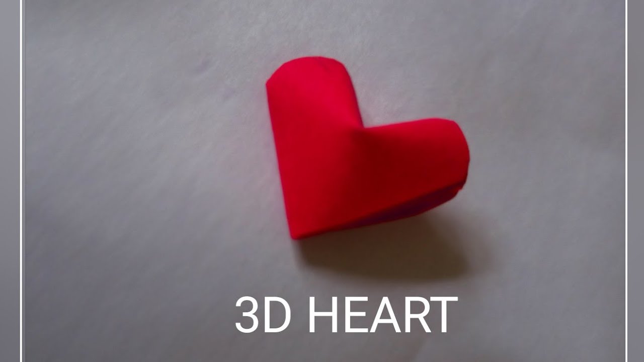 3D HEART |how to make lucky papper heart|papper craft|omg ORIGAM - YouTube
