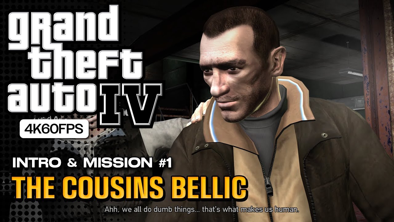 Grand Theft Auto IV (GTA 4) Intro & Mission #1 - The Cousins Bellic (HD ...