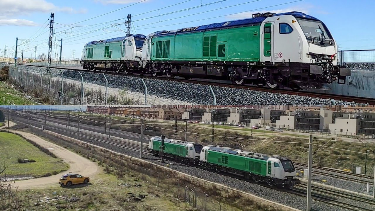 336 de Adif en pruebas por Parla Este - YouTube