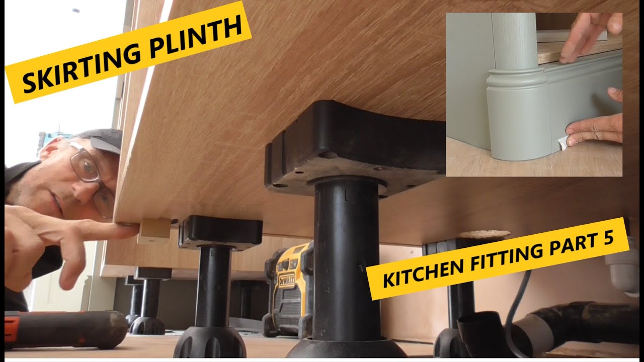 Fitting kitchen 'skirting plinths'***VERY TIME CONSUMING*** - YouTube