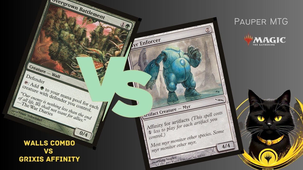 Walls Combo Vs Grixis Affinity [Pauper Gameplay] - YouTube