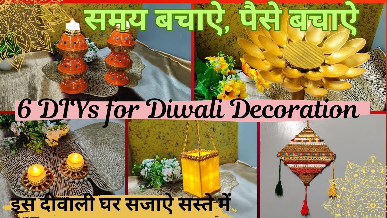 6 Easy and Eco-Friendly Diwali DIY ideas to Brighten Up Your Home 🏠 ...