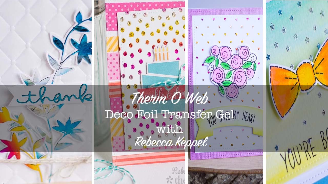 How to Use NEW Therm O Web Deco Foil Transfer Gel - YouTube