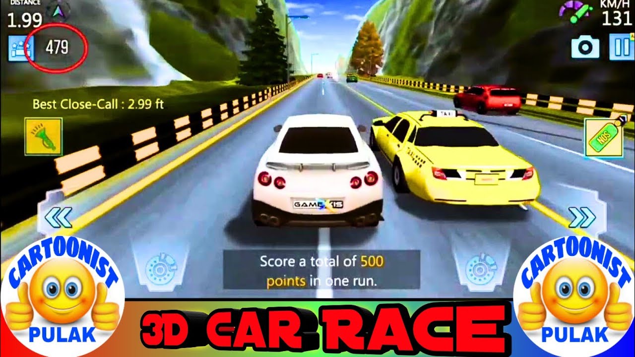 Cartoon Racing Game 🚕🚗 | Cartoon Racing Car🏎️🚌 | Cartoon Car Game🚜🛞 ...