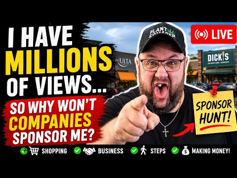 💰😳 400-Pound Man Goes Sponsor Hunting... Will Anyone Say YES? (LIVE)