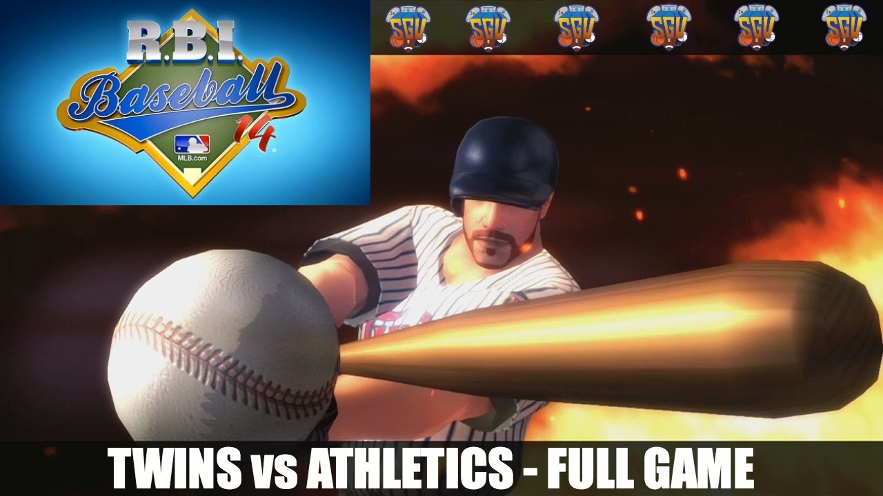 RBI Baseball 14: Twins vs Athletics Full Game - YouTube
