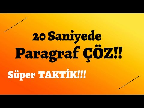 Paragraf Taktik -4 TYT AYT KPSS LGS -  Anahtar Akademi