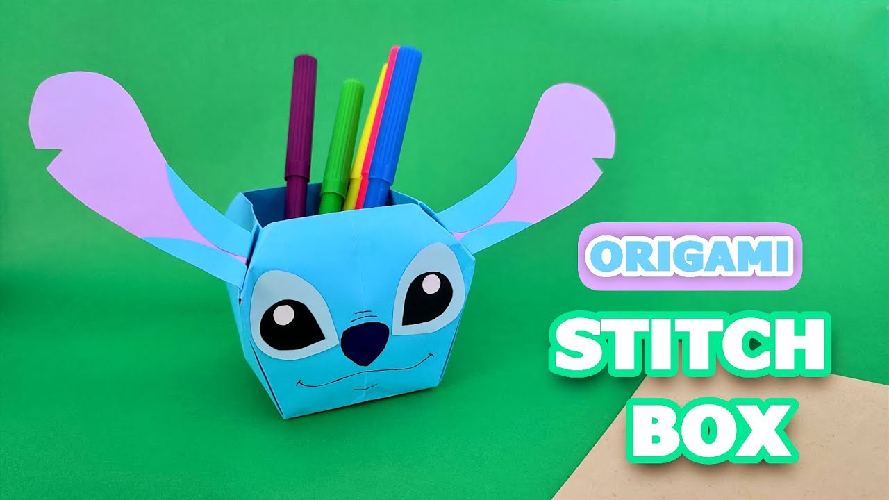 Origami Stitch Paper Box | How To Make Origami Stitch Box Easy 3D ...