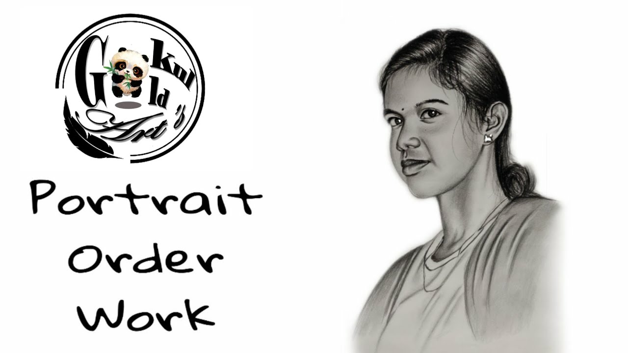 Gokul Gold Art's Episode 24 , Portrait Pencil Drawing - YouTube