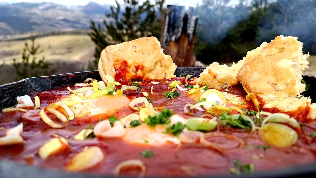 BRILLIANT ONE POT 🍳 BREAKFAST 🔥🌲 | Food in Nature Slovakia ️ - YouTube