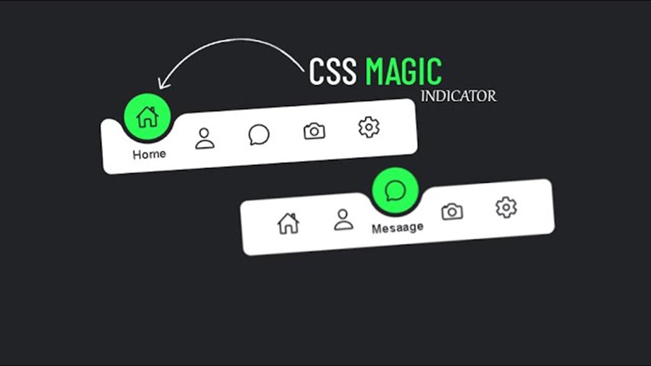 Magic Navigation Menu Indicator | HTML CSS JavaScript Animated Navbar - YouTube