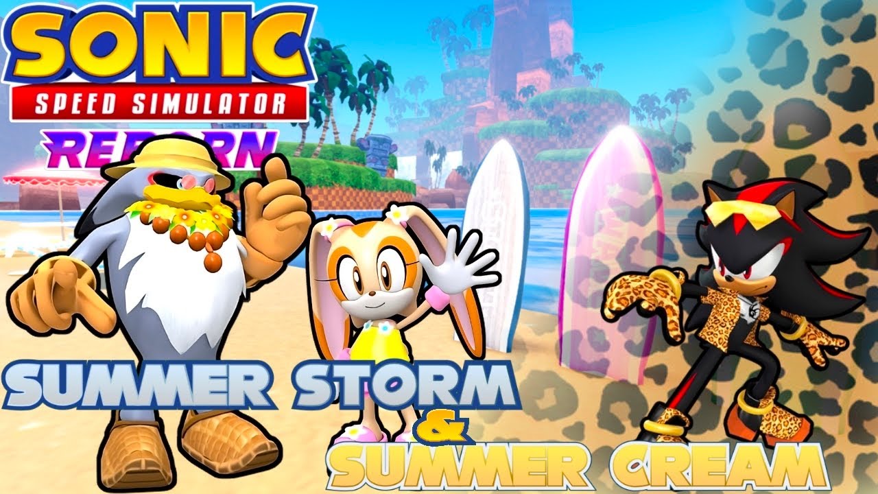 Summer Cream and Strom are here + Quick Cheetah Shadow Rerun Guide (Sonic Speed Simulator) - YouTube