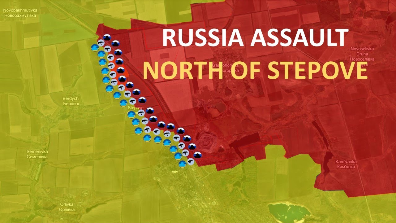 Russia Assault North Of Stepove l Ukrainian Defense Line Breached - YouTube