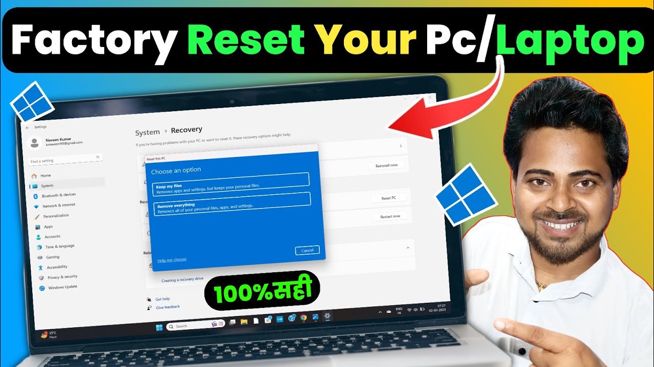 How To Reset Windows 11 PC | Format Your Windows 11 💻 | How To Reset ...