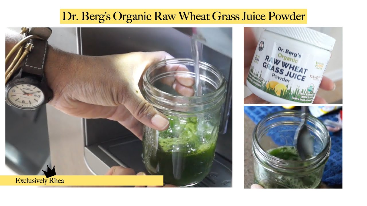 Review: | Dr. Berg's Organic Raw Wheat Grass Juice Powder | Exclusively ...