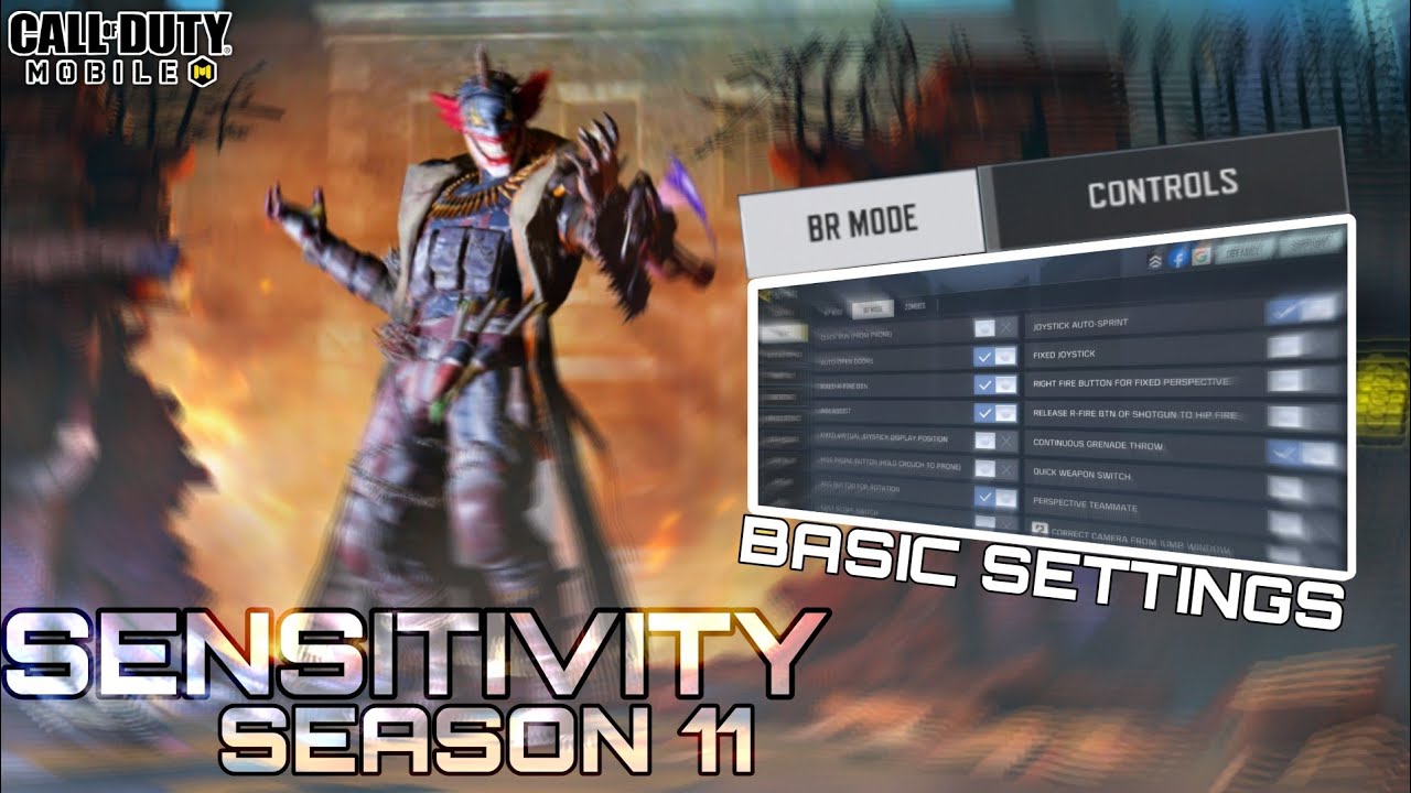 BEST SENSITIVITY SETTINGS FOR BATTLE ROYALE | BASIC SETTINGS + 4 ...