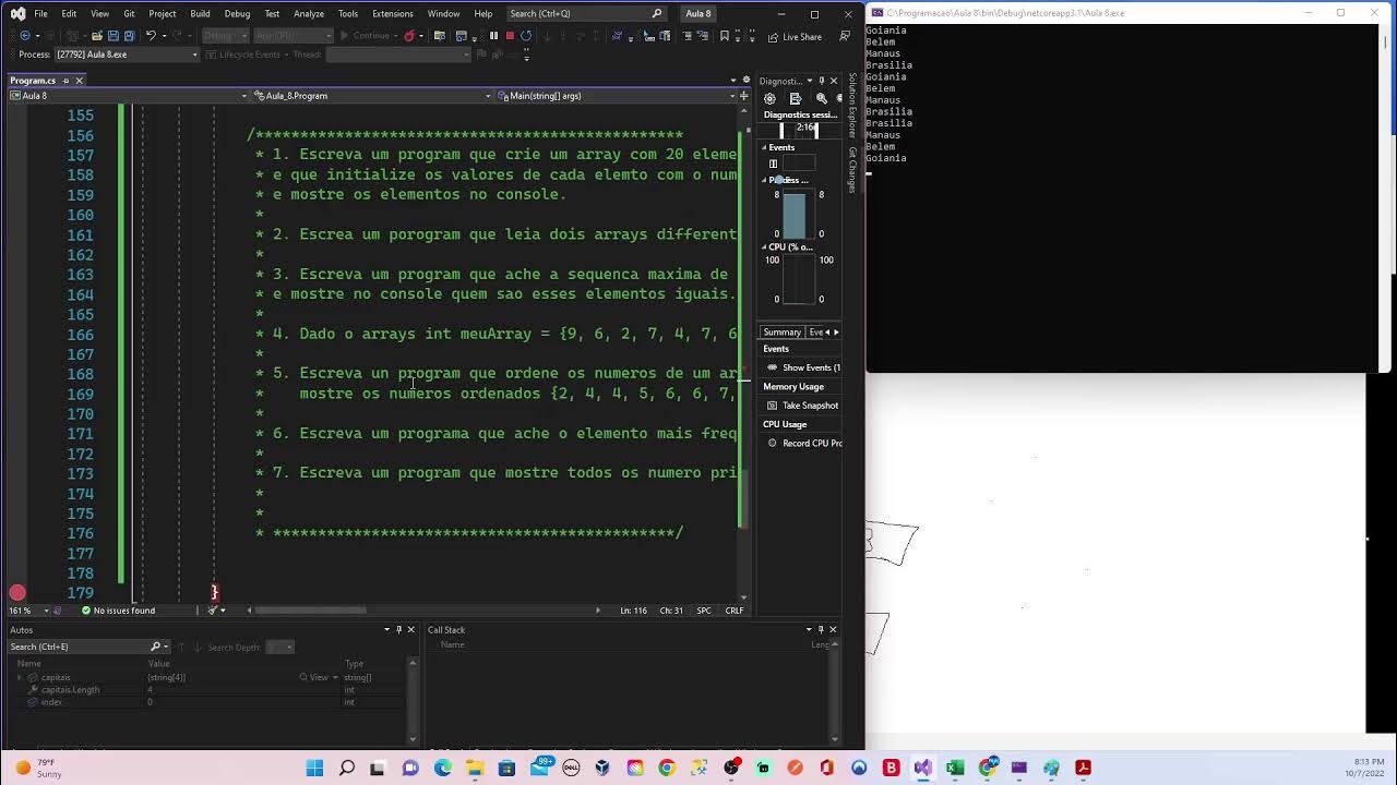 Aula 8 - Estruturas de conjuntos (arrays) - YouTube