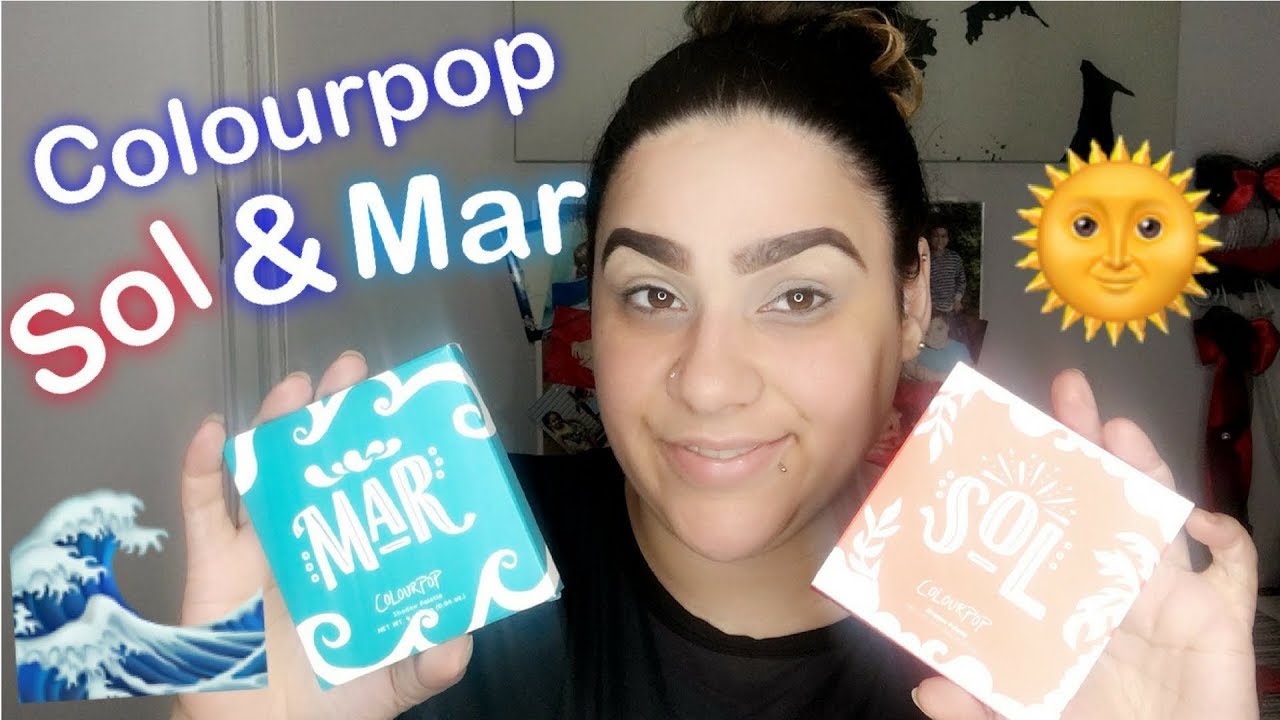 Colourpop Sol & Mar palettes Review/Tutorial - YouTube